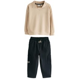 Baker By Ted Baker Set Jungen Gr&ouml;&szlig;e 122 beige / schwarz