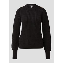QS Strickpullover in 9999_schwarz | Gr.: M