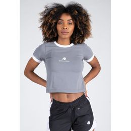 Gorilla Wear Crop Top Shirt - New Orleans - Grau | Gr.: XS