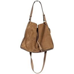 FREDsBRUDER Handtasche gross Leder Damen Gr&ouml;&szlig;e One Size Second Hand beige