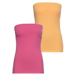 Laura Scott Bandeautop in pink+orange | Gr.: 34