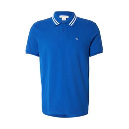 Calvin Klein Jeans Poloshirt 'CLSSC' Herren Gr&ouml;&szlig;e XS blau / wei&szlig;