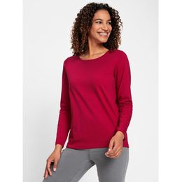 WITT WEIDEN Rundhals-Shirt in rot | Gr.: 36