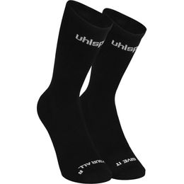 Uhlsport Socke "Id Socks Trust Courage" in Schwarz | Gr.: 46-50