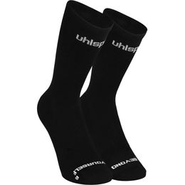 Uhlsport Socke "Id Socks Work Progress" in Schwarz | Gr.: 36-40