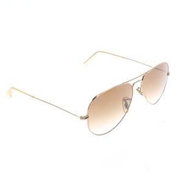 Ray-Ban Sonnenbrille Damen Gr&ouml;&szlig;e One Size Second Hand gold