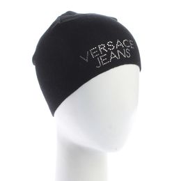 Versace Jeans M&uuml;tze Damen Gr&ouml;&szlig;e S Second Hand schwarz