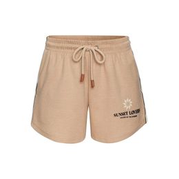 H.I.S. H.I.S Shorts Damen Gr&ouml;&szlig;e 32/34 camel / schwarz / wei&szlig;