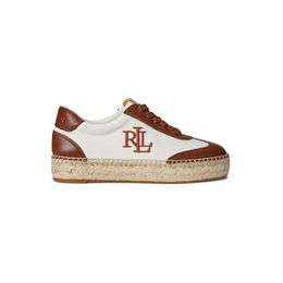 Lauren by Ralph Lauren Lauren Ralph Lauren Sneaker 'LUIZE' Damen Größe 39 braun / weiß
