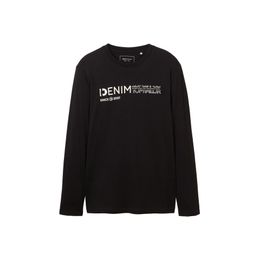Tom Tailor Longsleeve in schwarz | Gr.: XXL