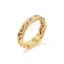 Kuzzoi Ring 925 Sterling Silber in Gold | Gr.: 60