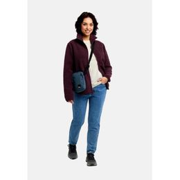 Jack Wolfskin Fleecejacke 'High Curl' in dunkelrot | Gr.: S