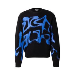WEEKDAY Pullover 'Emilio' Herren Gr&ouml;&szlig;e S hellblau / schwarz