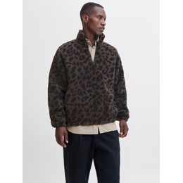 Jack & Jones Jack & Jones Sweatshirt 'JORCHEETAH' Herren Gr&ouml;&szlig;e S schlammfarben / schwarz