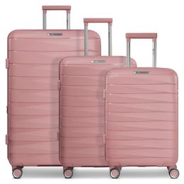 Franky Kofferset 'London' Herren Gr&ouml;&szlig;e One Size rosa