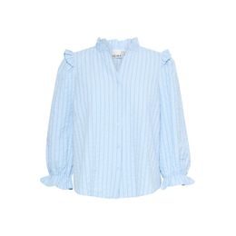 Ichi Bluse Damen Gr&ouml;&szlig;e L blau / hellblau