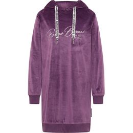 Bruno Banani Kleid ' FRAZIER ' Damen Gr&ouml;&szlig;e 40 lila / wei&szlig; Winterkleid