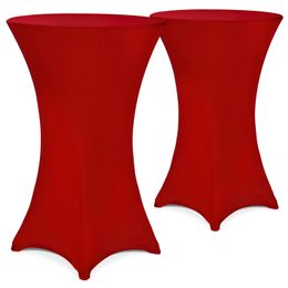 Detex Stehtischhusse 2er-Set Bordeaux &Oslash;70cm