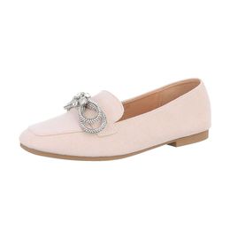Ital-Design Slipper Damen Größe 39 beige