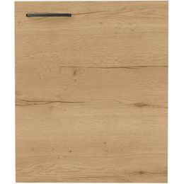 Frontblende Nobilia "Structura", Ausrichtung w&auml;hlbar", braun (eiche sierra nachbildung), B:60cm H:72cm T:1,9cm, MDF, M&ouml;belblenden, f&uuml;r integrierte K&uuml;hlger&auml;te und Waschautomaten, Breite 60 cm