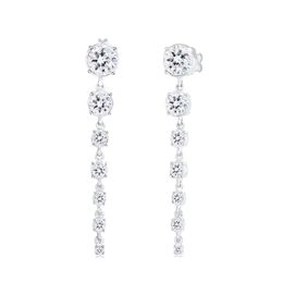 Paar Ohrh&auml;nger Elli Premium "Ohrh&auml;nger Edel 925 Silber, mit Kristallen von Swarovski", silber, Ohrringe, Damen, onesize,mit Steinen, Silber 925 (Sterlingsilber)