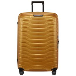 Hartschalen-Trolley Samsonite "PROXIS, verschiedene Größen und Farben", Gr. B/H/T: 51cm x 75cm x 31cm 98 l, gold (honey gold), Polypropylen, unifarben, festlich, Koffer, Trolley Reisegepäck Hartschalenkoffer Reisekoffer TSA-Zahlenschloss