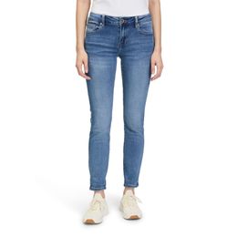 Slim-fit-Jeans Betty Barclay "Damen Basic-Jeans mit Waschung", Damen, Gr. 34, Normalgrößen, blau, Obermaterial: 56% Baumwolle, 30% Viskose, 12% Polyester, 2% Elasthan., Basic, slim fit, Jeans