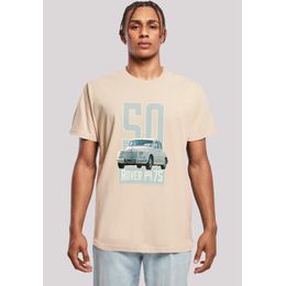 T-Shirt F4NT4STIC "British Motor Heritage Rover P4 75 1950 Car", Herren, Gr. L, sand, Obermaterial: 100% Baumwolle, regular fit, Rundhals, ohne Bündchen, Shirts, Premium Qualität