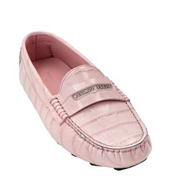 Mokassin Philipp Plein "Crocco Print", Damen, Gr. 40, Normalschaft, 03, rose, pink, Schuhe Mokassin