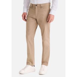 5-Pocket-Hose Stooker Men "Men Frisco Colour Straight Fit Men", Herren, Gr. 34, L&auml;nge 30, greige, Twill, 84% Baumwolle, 14% Polyester, 2% Elasthan, gerade lang, Hosen 5-Pocket-Hose, Straight Fit Casual Clean Wash Twill Coloured Comfort Flex f&uuml;r Herren