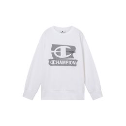 Champion Authentic Athletic Apparel Sweatshirt Jungen Gr&ouml;&szlig;e 140 wei&szlig;