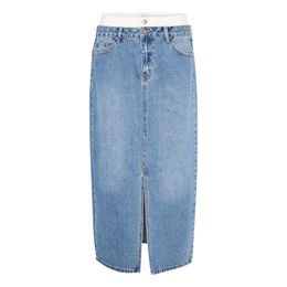 My Essential Wardrobe Rock Damen Größe 40 blue denim / weiß