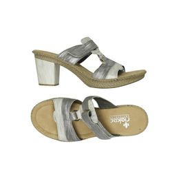 Rieker Sandalen Damen Gr&ouml;&szlig;e 39 Second Hand silber