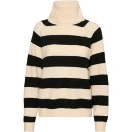 Saint Tropez Pullover 'Garbie' Damen Gr&ouml;&szlig;e XL beige / schwarz