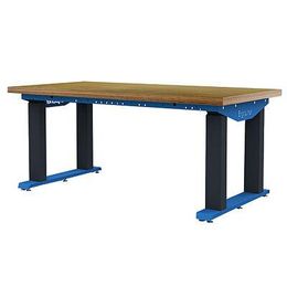 Bedrunka+Hirth HV Arbeitsplatz mit Arbeitsplatte Buche-Multiplex - 2000 x 750 x 650-1300 mm