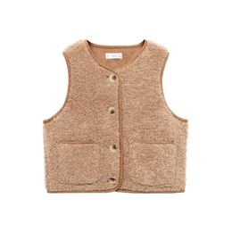 Mango Kids Vest 'CARAMEL' girl Brown size 5-6 Jahre