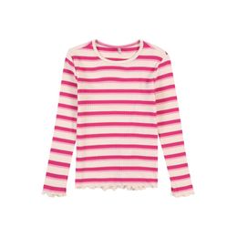 ONLY GIRLS Shirt 'KMGEvig' M&auml;dchen Gr&ouml;&szlig;e 110 rosa / dunkelpink / wollwei&szlig;