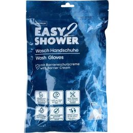 EASY2SHOWER Waschhandschuhe m.Barriere-Schutzcreme 10 St