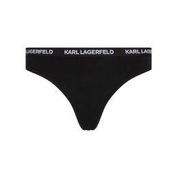 K by KARL LAGERFELD Karl Lagerfeld Slip Damen Gr&ouml;&szlig;e XS schwarz / naturwei&szlig;