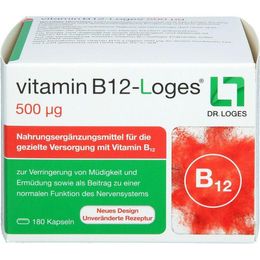 Dr. Loges + Co. GmbH Vitamin B12-LOGES 500 &mu;g Kapseln 180 St