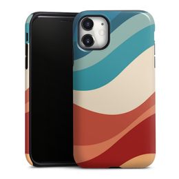 DeinDesign iPhone 11 Handy Panzer Handyh&uuml;lle robuste Outdoor H&uuml;lle Schutzh&uuml;lle gl&auml;nzend Colour Wave Ombre Tough Case