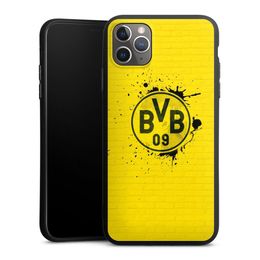 DeinDesign iPhone 11 Pro Max Handy Premium Silikon H&uuml;lle Handyh&uuml;lle schwarz Case Borussia Dortmund Official Licensed Product Bvb Silikon Premium Case