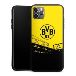 DeinDesign iPhone 11 Pro Max Handy Premium Silikon H&uuml;lle Handyh&uuml;lle schwarz Case Bvb Borussia Dortmund Merchandise Silikon Premium Case