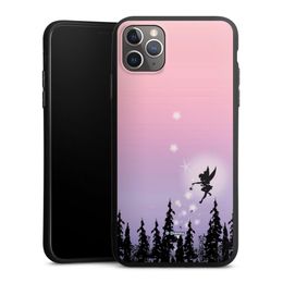 DeinDesign iPhone 11 Pro Max Handy Premium Silikon H&uuml;lle Handyh&uuml;lle schwarz Case Official Licensed Product Tinkerbells Disney Silikon Premium Case