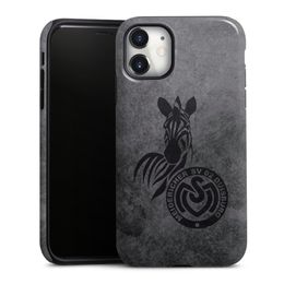 DeinDesign iPhone 11 Handy Panzer Handyh&uuml;lle robuste Outdoor H&uuml;lle Schutzh&uuml;lle gl&auml;nzend Msv Duisburg Zebra Official Licensed Product Tough Case