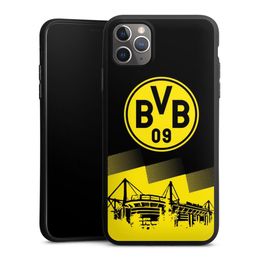 DeinDesign iPhone 11 Pro Max Handy Premium Silikon H&uuml;lle Handyh&uuml;lle schwarz Case Bvb Stadium Borussia Dortmund Silikon Premium Case