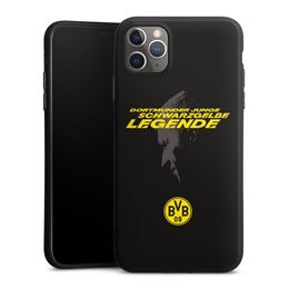 DeinDesign iPhone 11 Pro Max Handy Premium Silikon H&uuml;lle Handyh&uuml;lle schwarz Case Borussia Dortmund Marco Reus Bvb Silikon Premium Case
