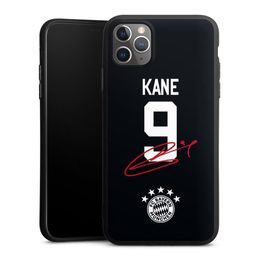 DeinDesign iPhone 11 Pro Max Handy Premium Silikon H&uuml;lle Handyh&uuml;lle schwarz Case Fc Bayern M&uuml;nchen Harry Kane Jersey Silikon Premium Case