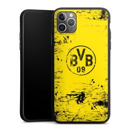 DeinDesign iPhone 11 Pro Max Handy Premium Silikon H&uuml;lle Handyh&uuml;lle schwarz Case Bvb Borussia Dortmund Official Licensed Product Silikon Premium Case