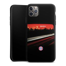 DeinDesign iPhone 11 Pro Max Handy Premium Silikon H&uuml;lle Handyh&uuml;lle schwarz Case Fc Bayern M&uuml;nchen Fcb Stadium Silikon Premium Case